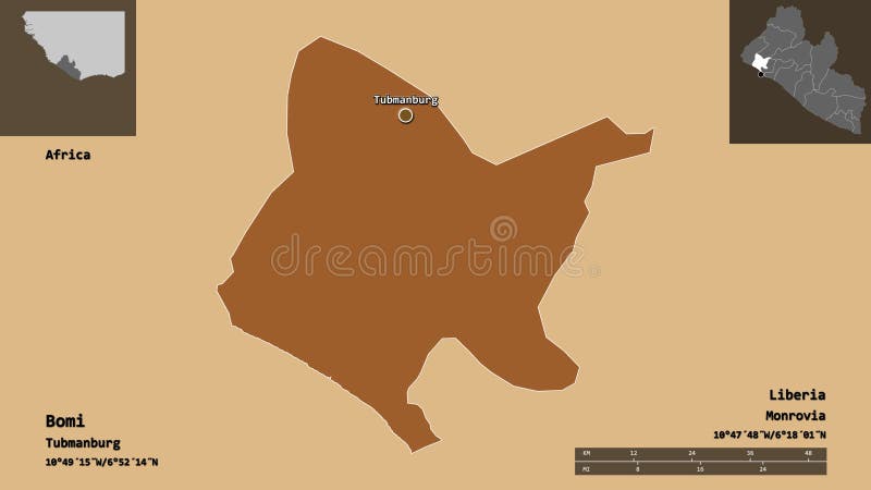 Bomi, County of Liberia,. Previews. Pattern Stock Illustration ...