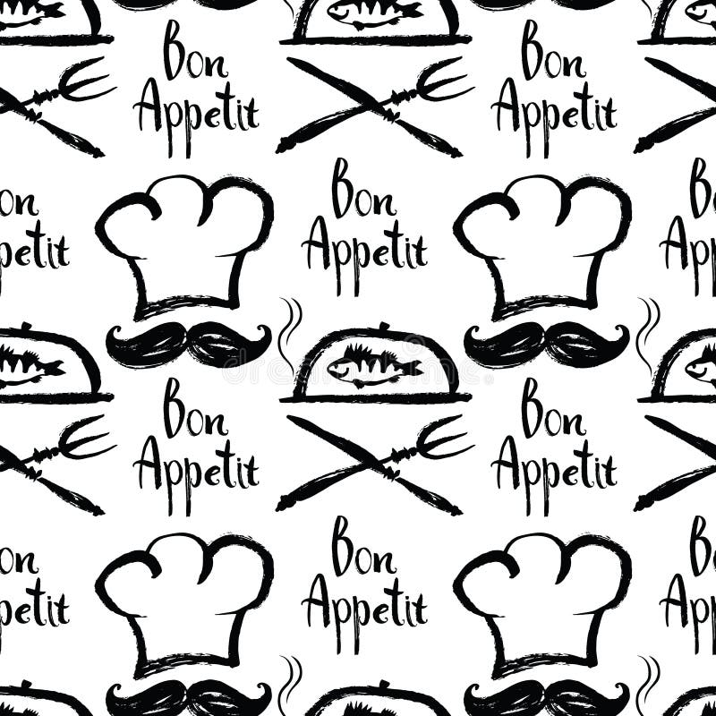 Bon Appetit background stock vector. Illustration of abstract - 46091682