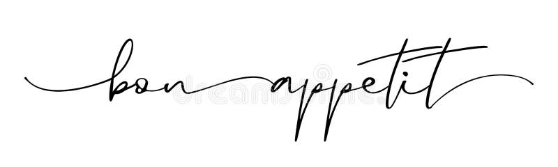 Continuous Line Drawing Bon Appetit Stock Illustrations – 18 Continuous ...