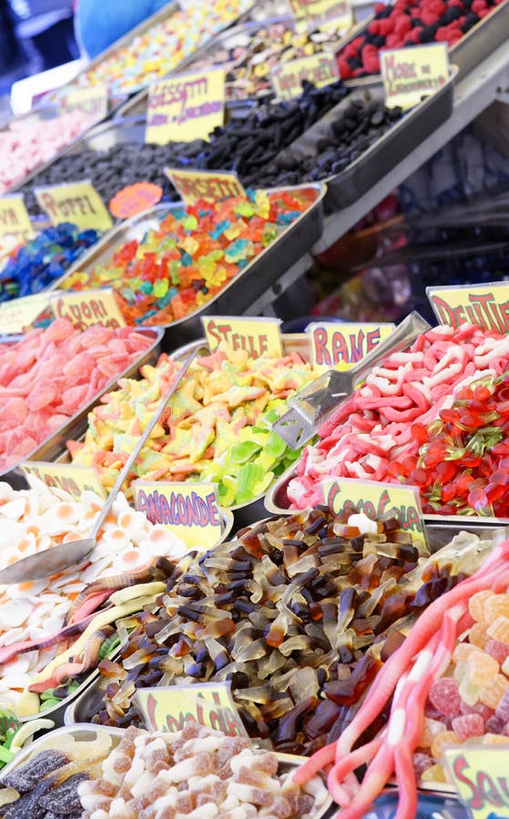 Bon bon stock photo. Image of round, yellow, stand, supermarket - 69932818