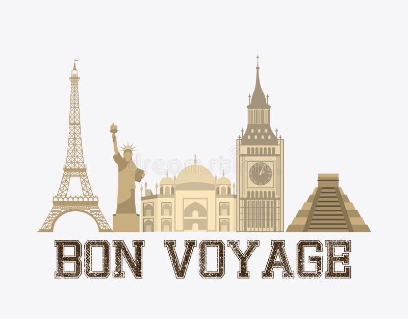 Cruise Ship Bon Voyage Illustration Stock Vector - Illustration of ...