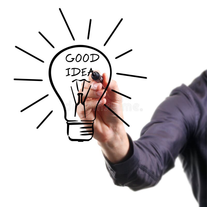 Bonne Idée Qui Viennent à L'esprit De La Jolie Femme, Grande Solution ...