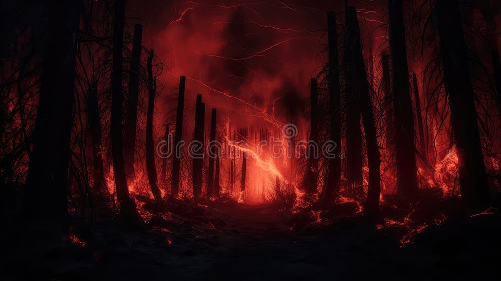 Bon satanic fire stock illustration. Illustration of mystical - 336065042