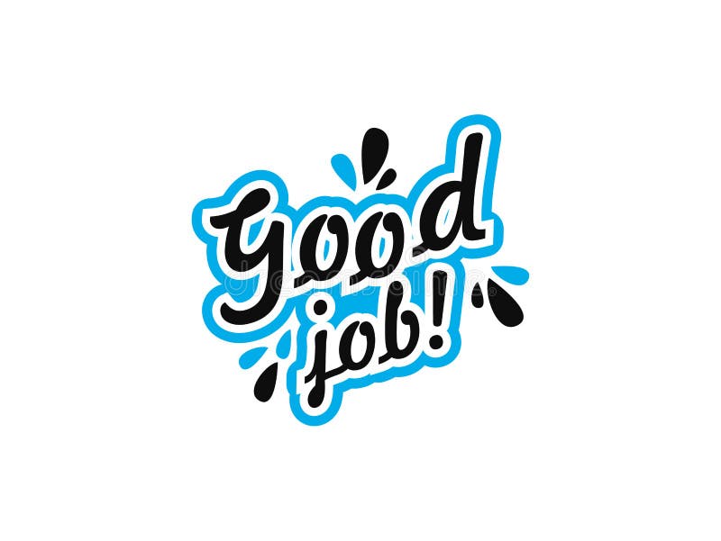 Bonne Image Vectorielle Du Travail De Bon Du Travail Logo D'image ...