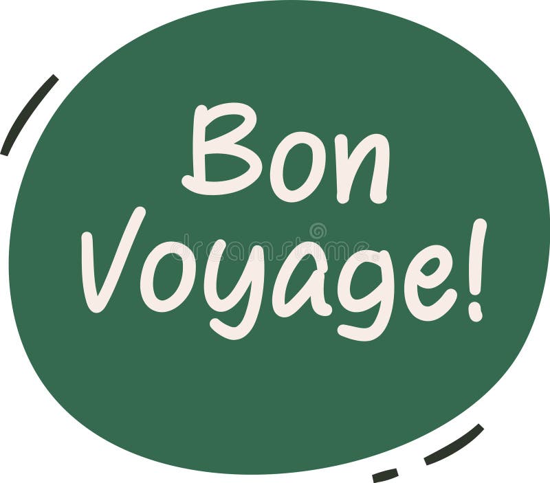 Bon Voyage Badge stock vector. Illustration of sign - 319733063