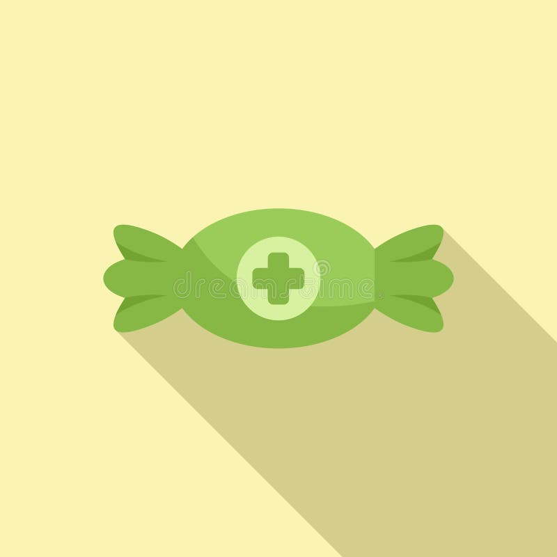 Bonbon Cough Drops Icon Flat Vector. Sore Remedy Stock Vector ...