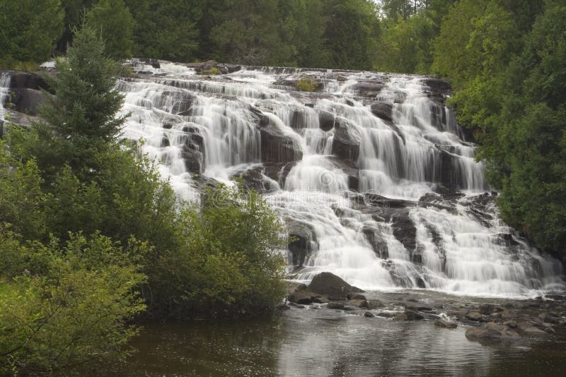 Bond Falls, Upper Peninsula of Michigan Stock Photo - Image of ...