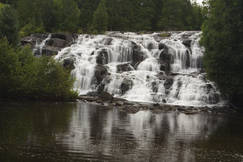 Bond Falls, Upper Peninsula of Michigan Stock Image - Image of upper ...