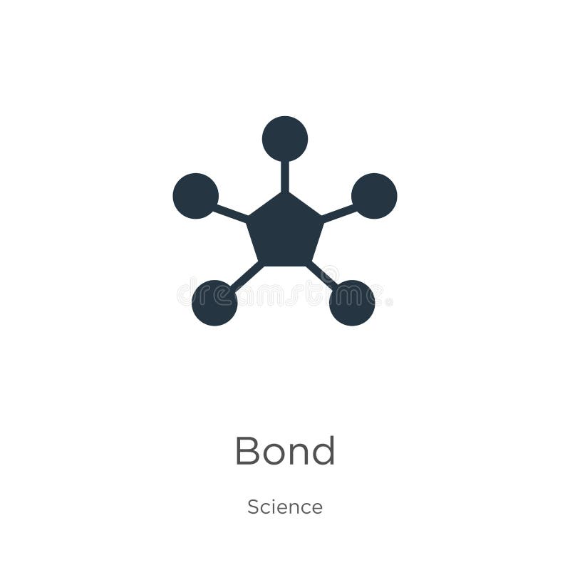 Bond Icon Vector. Trendy Flat Bond Icon from Science Collection ...