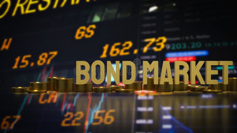 The Bond Market for Business Concept 3d Rendering Stock Illustration ...