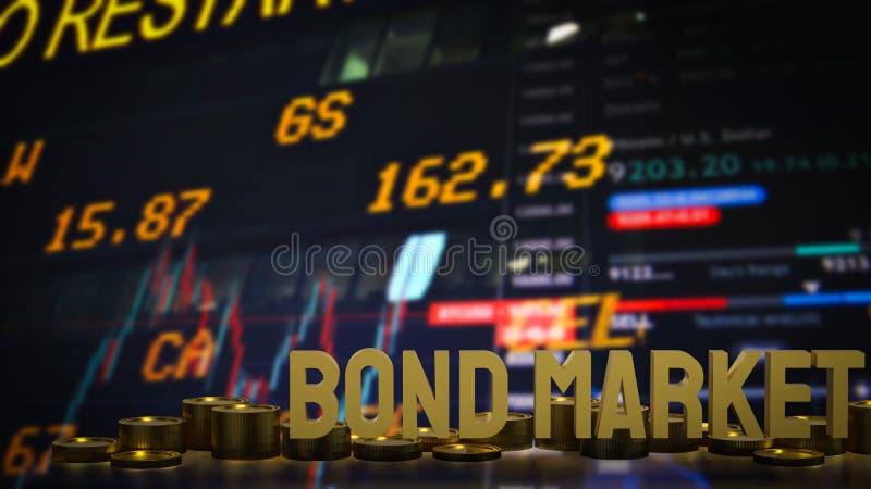 The Bond Market for Business Concept 3d Rendering Stock Illustration ...