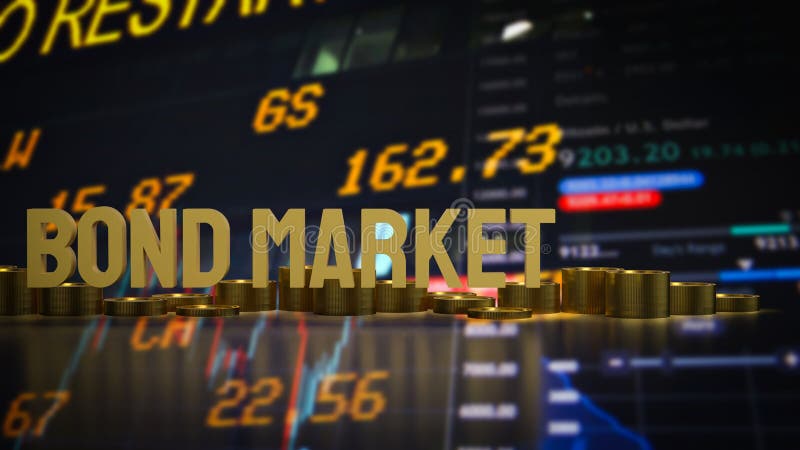 The Bond Market for Business Concept 3d Rendering Stock Illustration ...
