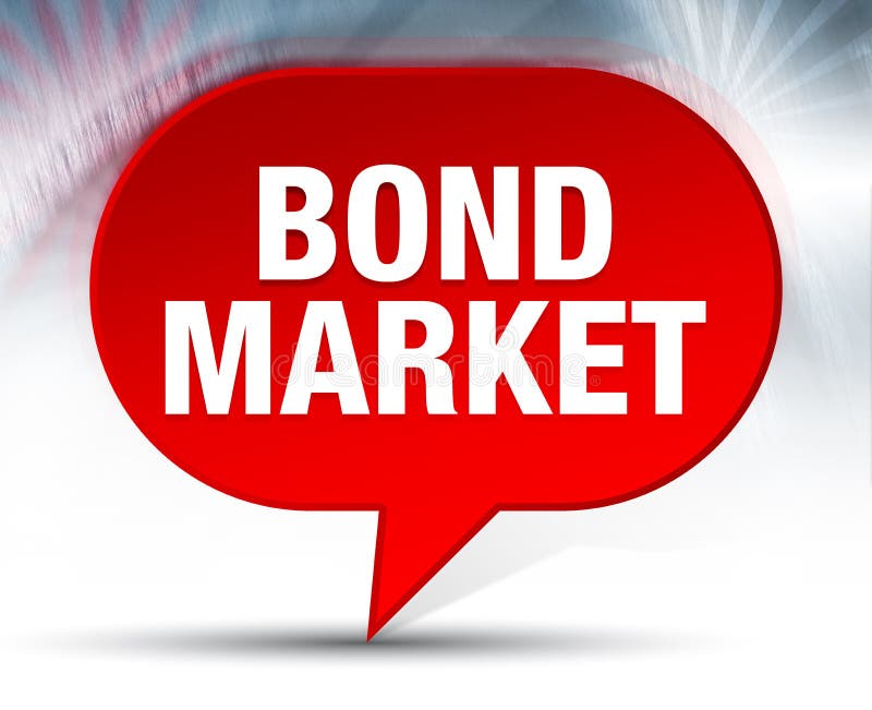 Bond Market Red Bubble Background Stock Illustration - Illustration of ...