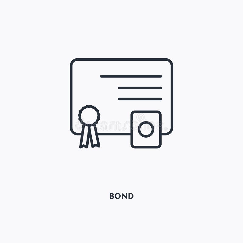 Bond Outline Icon. Simple Linear Element Illustration. Isolated Line ...