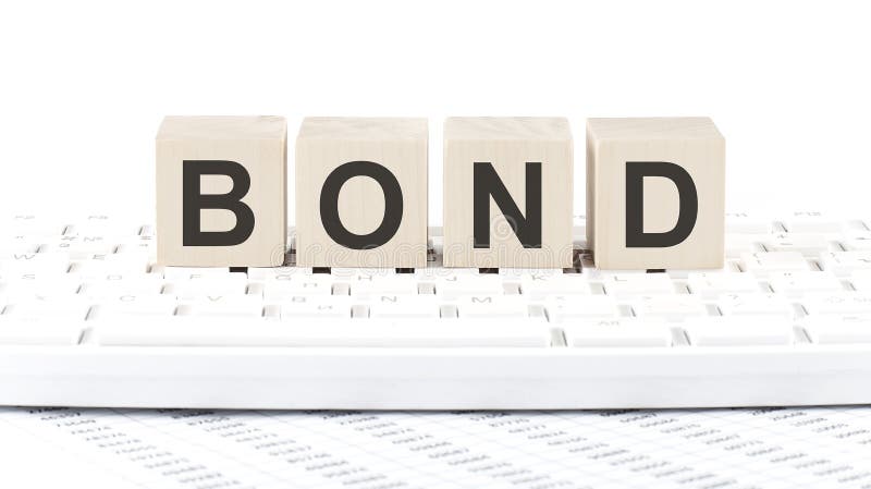 OKR Word on Wooden Cubes on a Blue Background with Chart and Keyboard ...