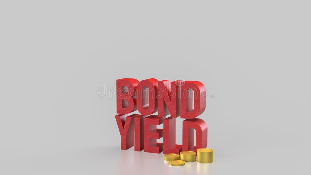 The Bond Yield and Chart for Business Concept 3d Rendering Stock ...