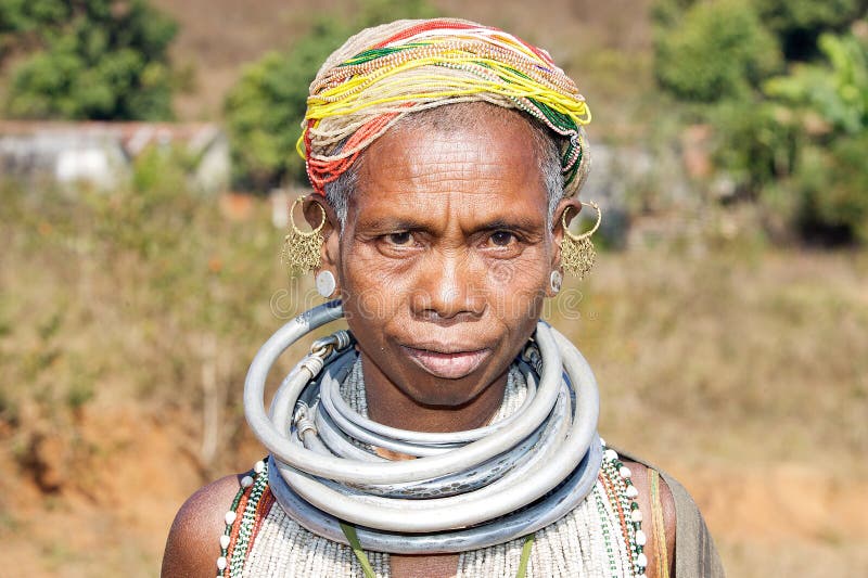 Bonda old tribal woman editorial photo. Image of neckledge - 19513731
