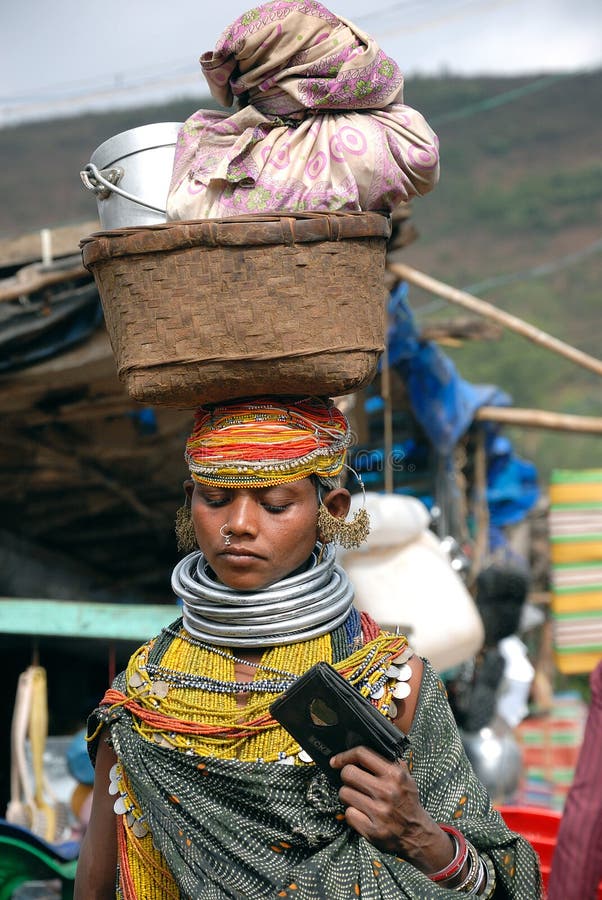 Bonda Woman editorial stock photo. Image of carry, ethnic - 25005318