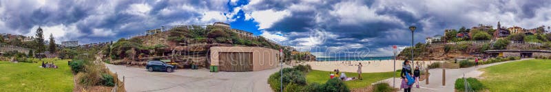 Bondi Beach, Australia - August 18, 2018: Panoramic 360 Degrees View of ...
