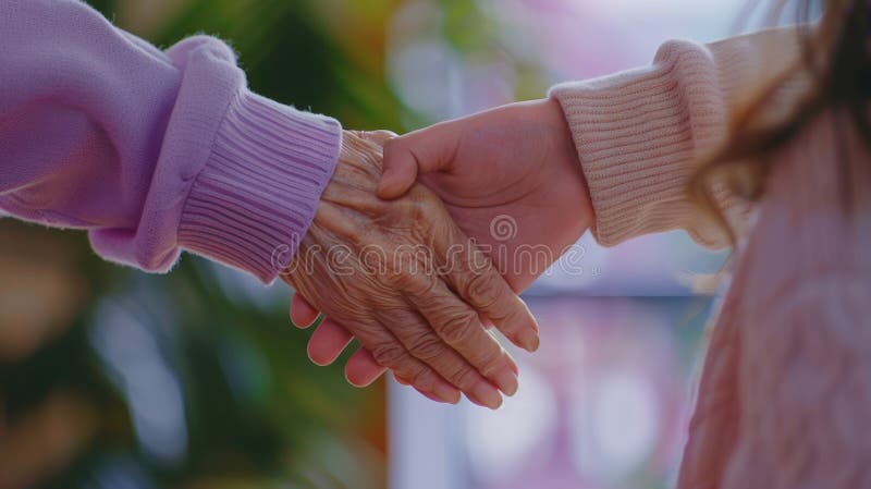 The Bonding Hands Gesture.AI Generated Image Stock Photo - Image of ...