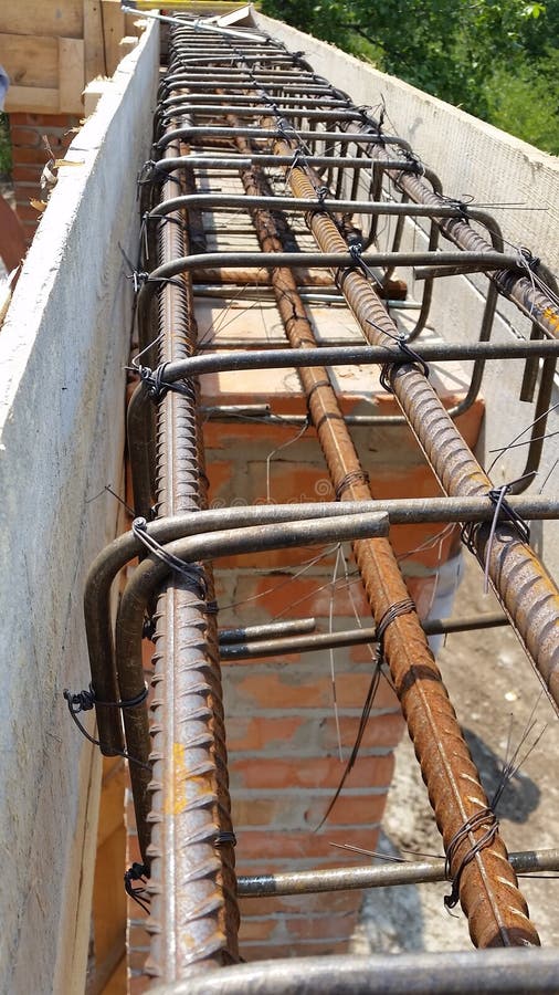 Bonding of reinforcement stock image. Image of timbering - 96320297