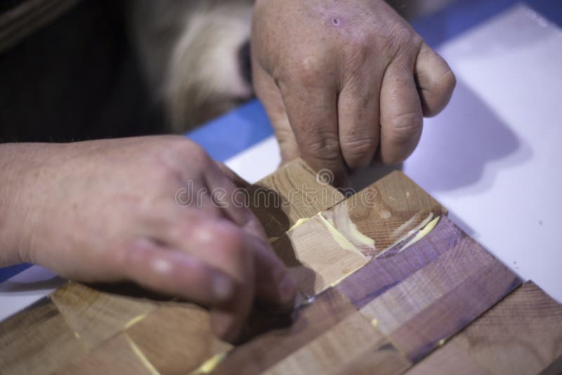 Bonding Wood in the Workshop. Stock Photo - Image of creation, creating ...