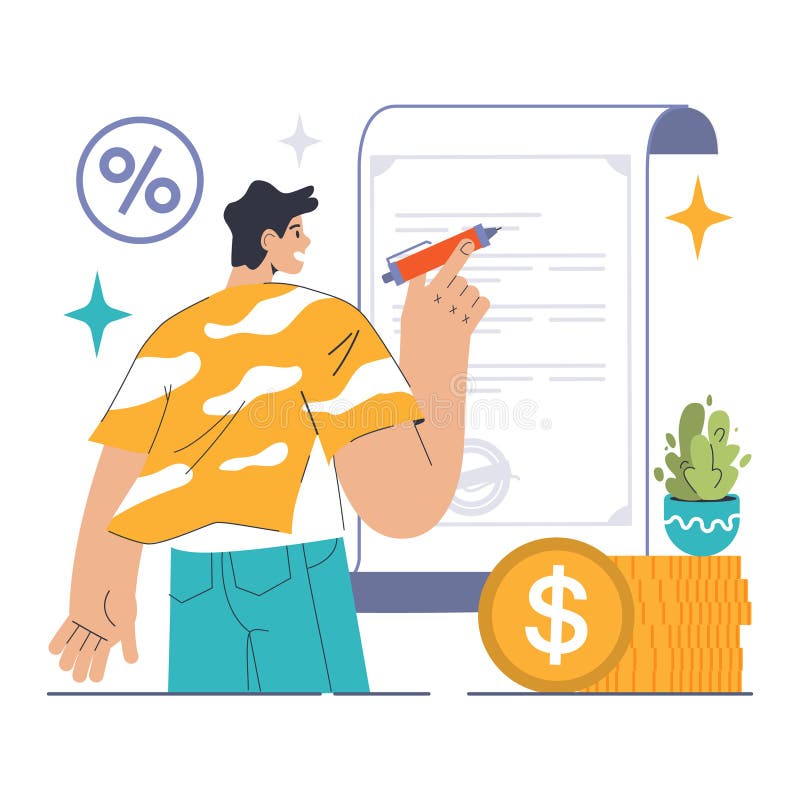 Bonds Concept. Flat Vector Illustration. Stock Vector - Illustration of ...