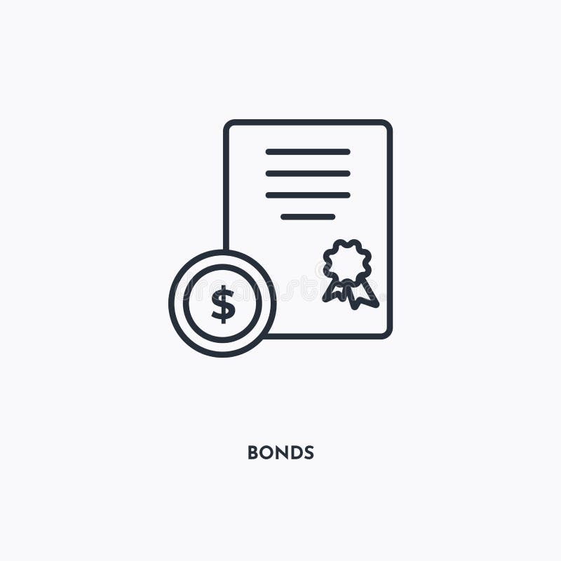 Bond Outline Icon. Simple Linear Element Illustration. Isolated Line ...