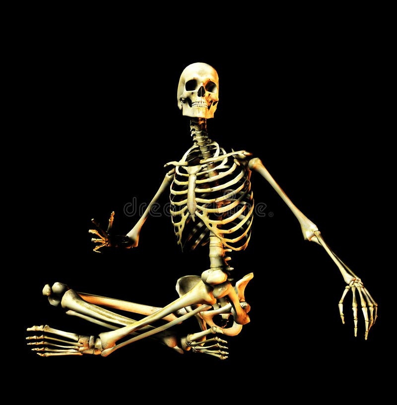 Fighting Skeleton 2 stock illustration. Illustration of joints - 619215