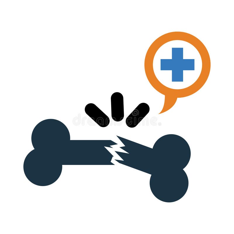 Bone, Break Down, Medical, Plus, Broken Bone Icon Stock Vector ...