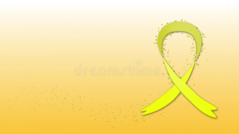 Bone Cancer Sarcoma Osteosarcoma Bladder Awareness Yellow Ribbon 4K ...