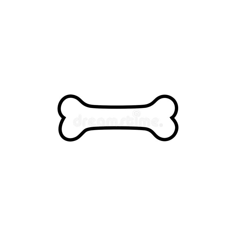 Bone Icon Vector Design Symbol Stock Vector - Illustration of isolated ...