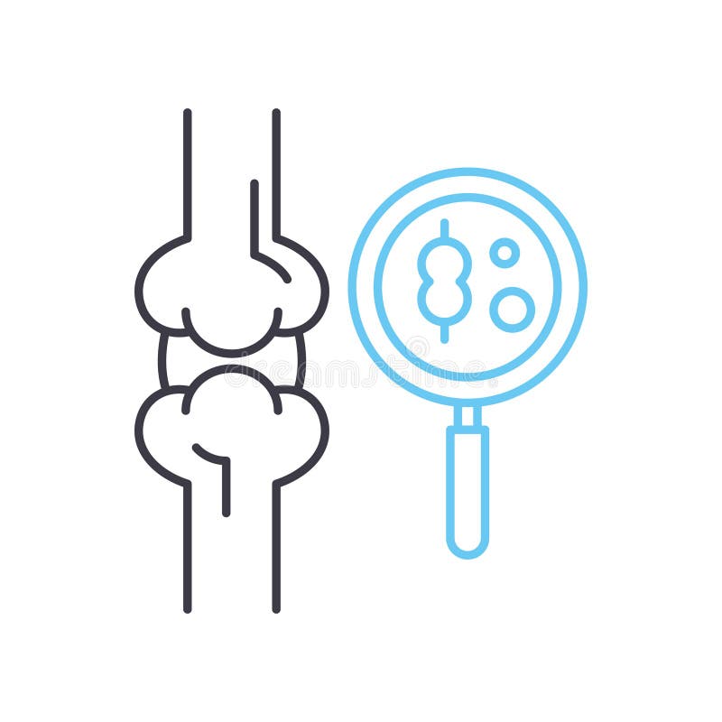 Bone Densitometry Test Line Icon, Outline Symbol, Vector Illustration ...