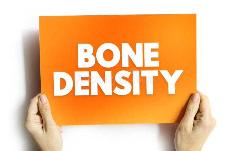 Bone Density - is the Amount of Bone Mineral in Bone Tissue, Text ...