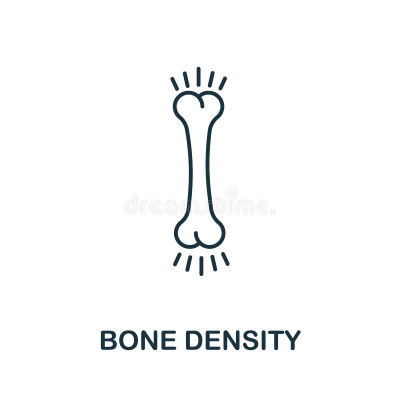Bone Density Icon from Health Check Collection. Simple Line Bone ...