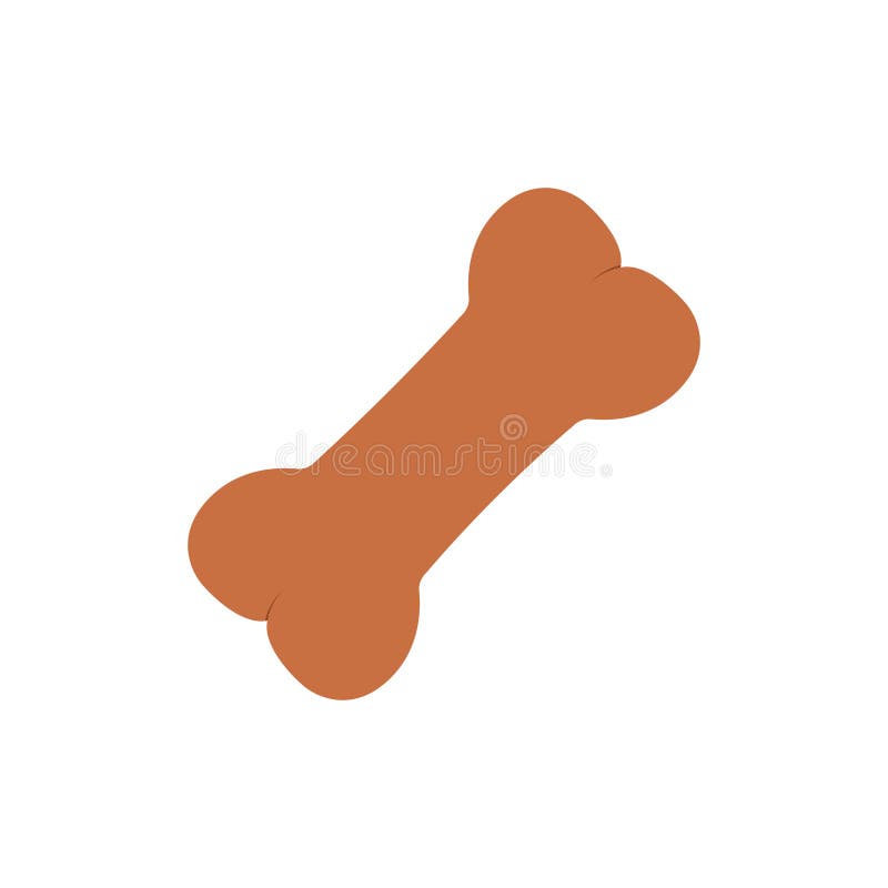 Bone Dog Flat Illustration. Clean Icon Design Element on Isolated White ...