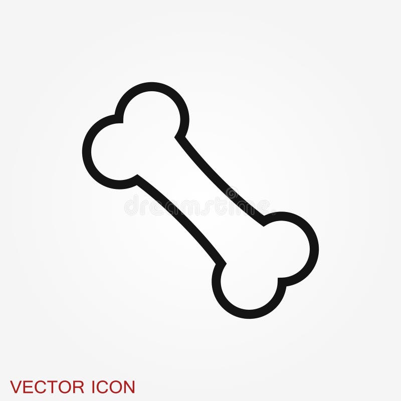 Bone Flat Icon. Single High Quality Symbol Stock Illustration ...