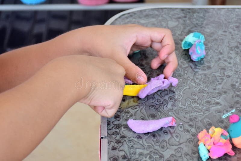 Brain Training To Develop Brain. and the Use of Fingers Stock Photo ...