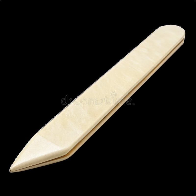 Bone Folder Tool for Bookbinding on Transparent Background Stock Photo ...