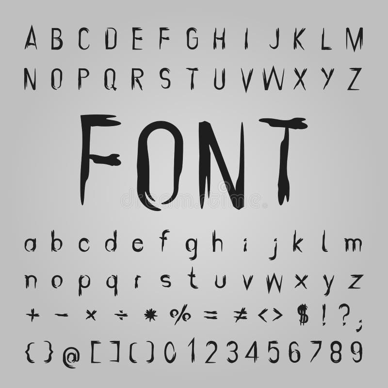 3D Font Design, Shadow Alphabet Vector, Letters and Numbers Stock ...