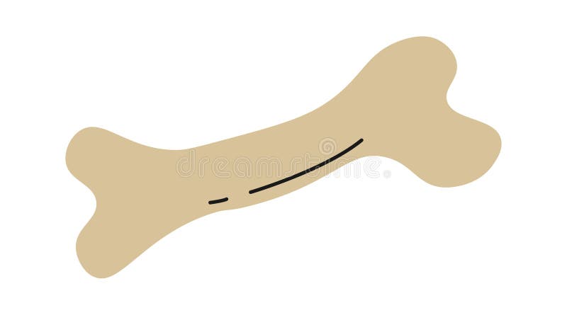 Bone Food Waste Flat Icon Sorted Organic Garbage Stock Vector ...