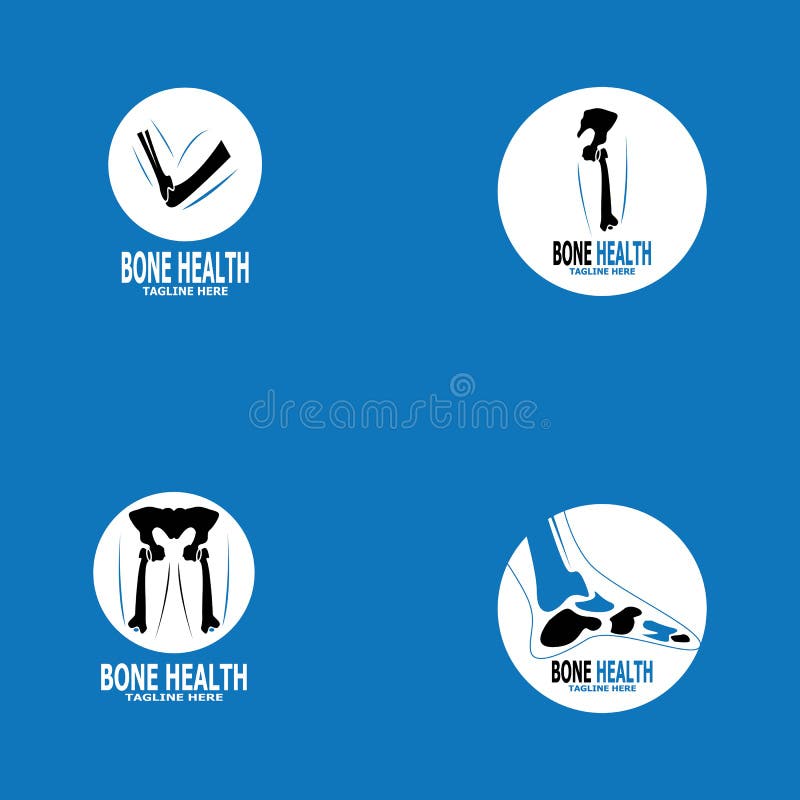 Bone Health Logo Vector Illustration Stock Vector - Illustration of ...