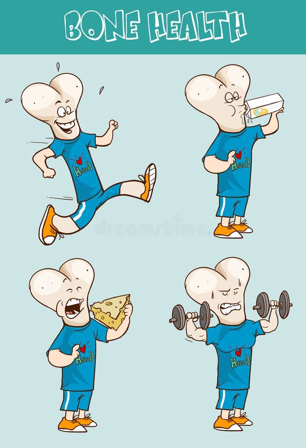 Bone Health Vector Illustration Stock Vector - Illustration of food ...