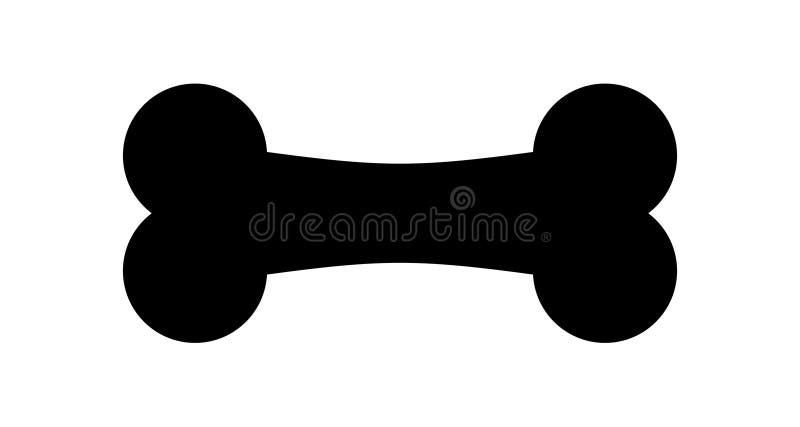 Bone Icon, Bone Silhouette, Bone Symbol Stock Illustration ...