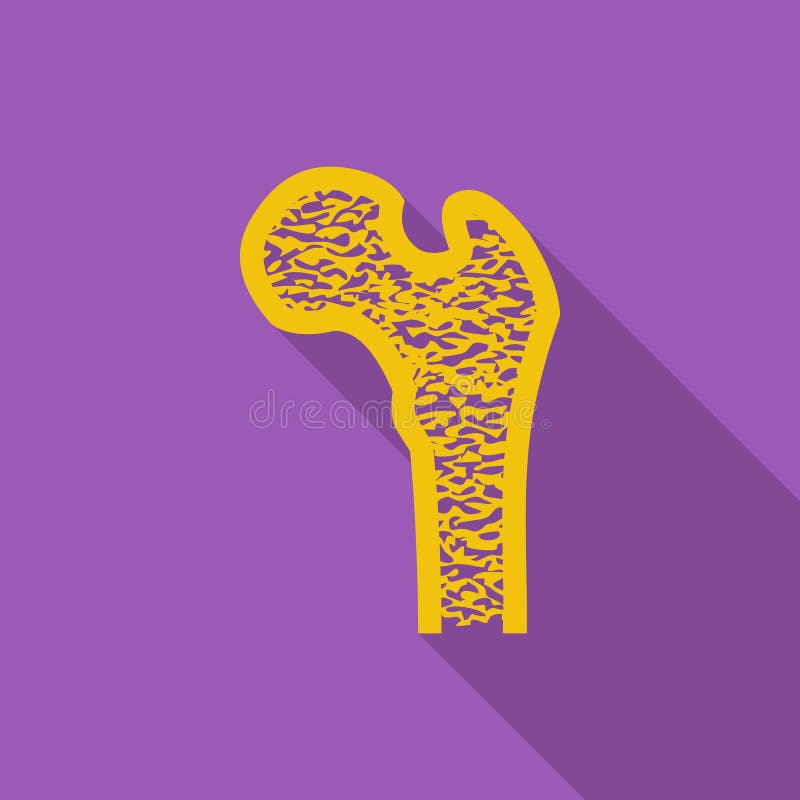 Bone Vector Icon stock vector. Illustration of medical - 98736754