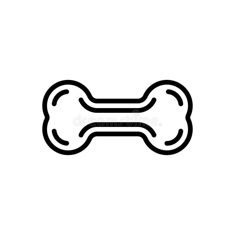 Black Line Icon for Bone, Food and Feed Stock Vector - Illustration of ...