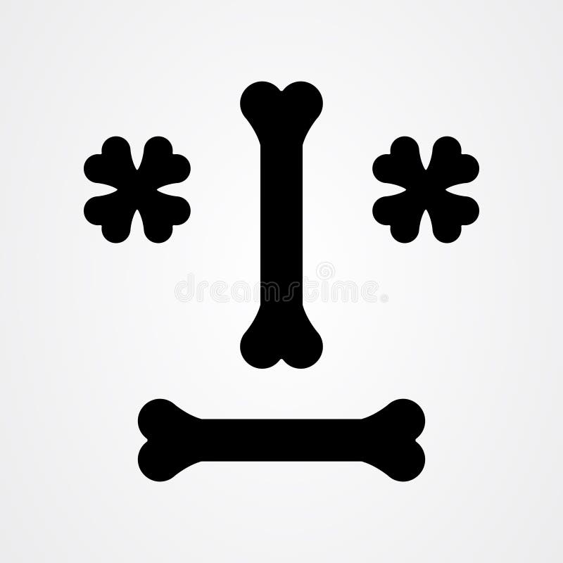 Bone Icon Logo Design. Flat Vector Illustration Stock Vector ...