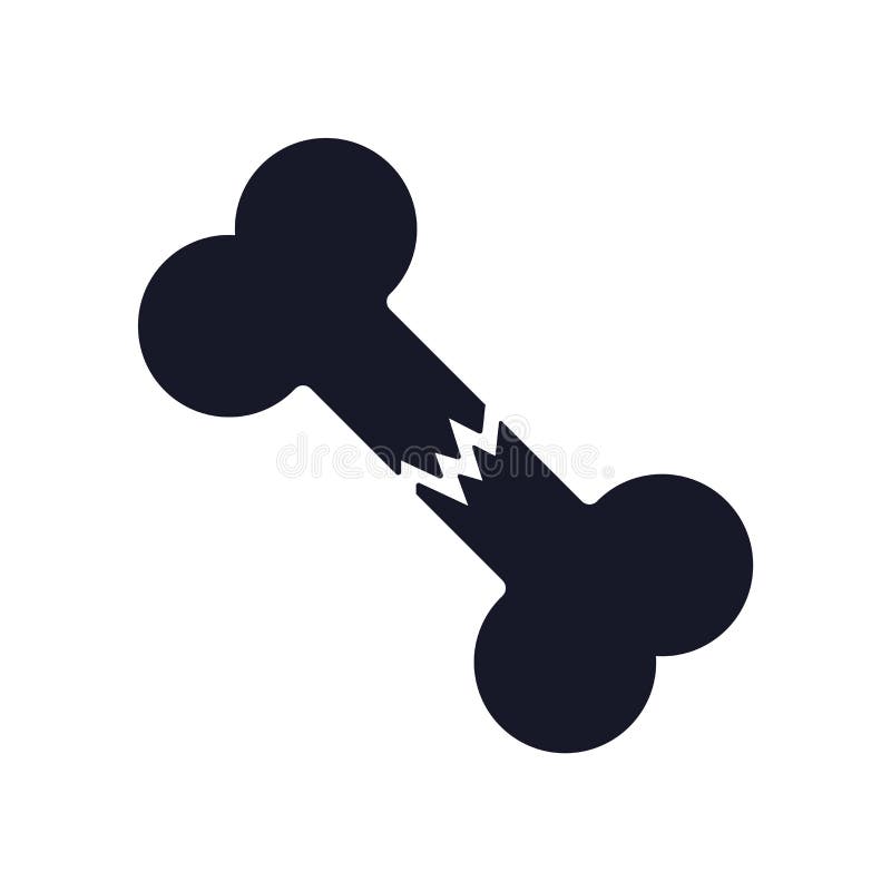 Bone Icon Vector Sign and Symbol Isolated on White Background, Bone ...