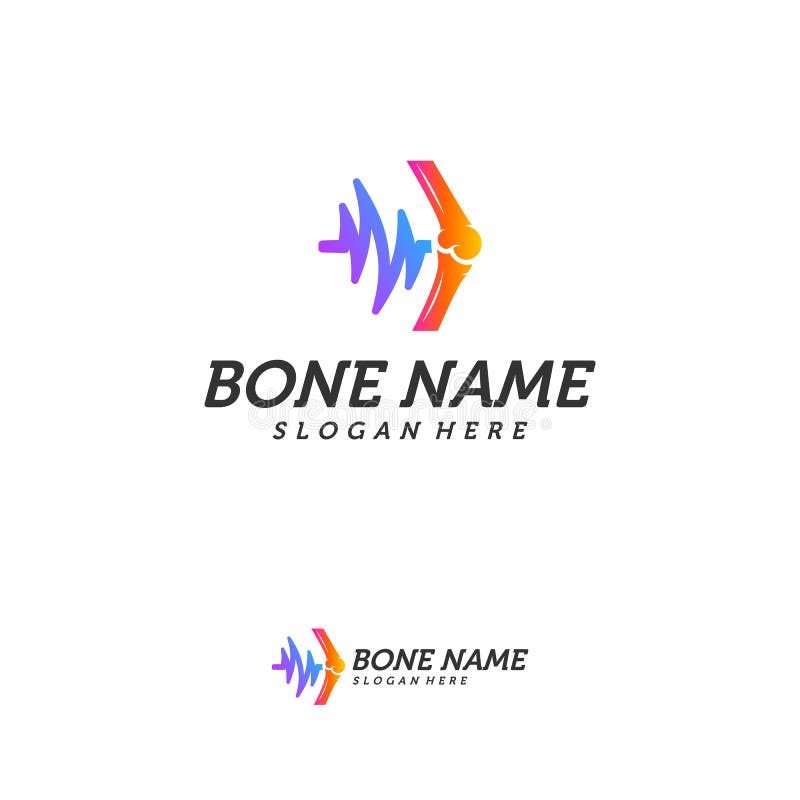 Bone Joint Pulse Logo Design Inspiration, Bone Health Logo Design ...