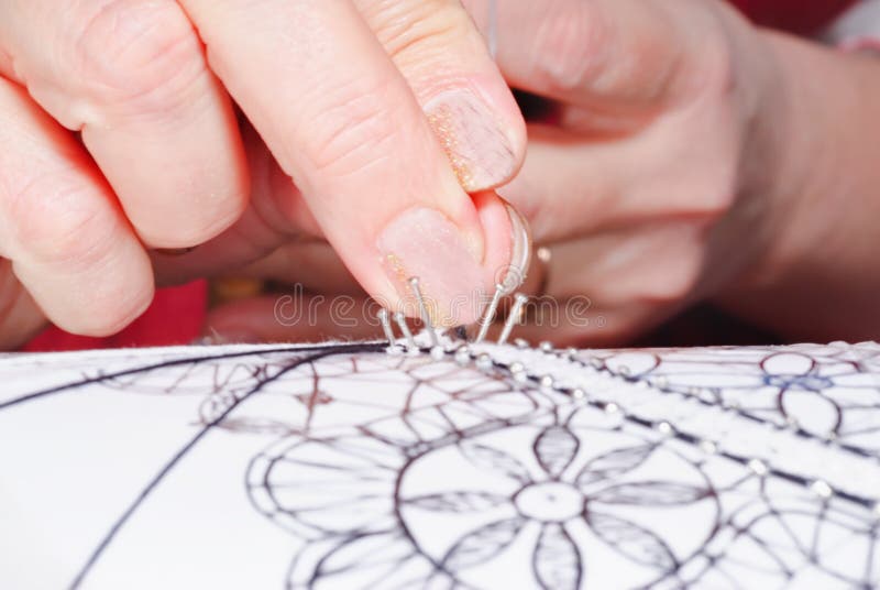 Bone lace- textile design stock photo. Image of handmade - 7502658